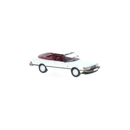 Brekina PCX870668 Saab 900 Cabriolet metallic weiss, 1986,